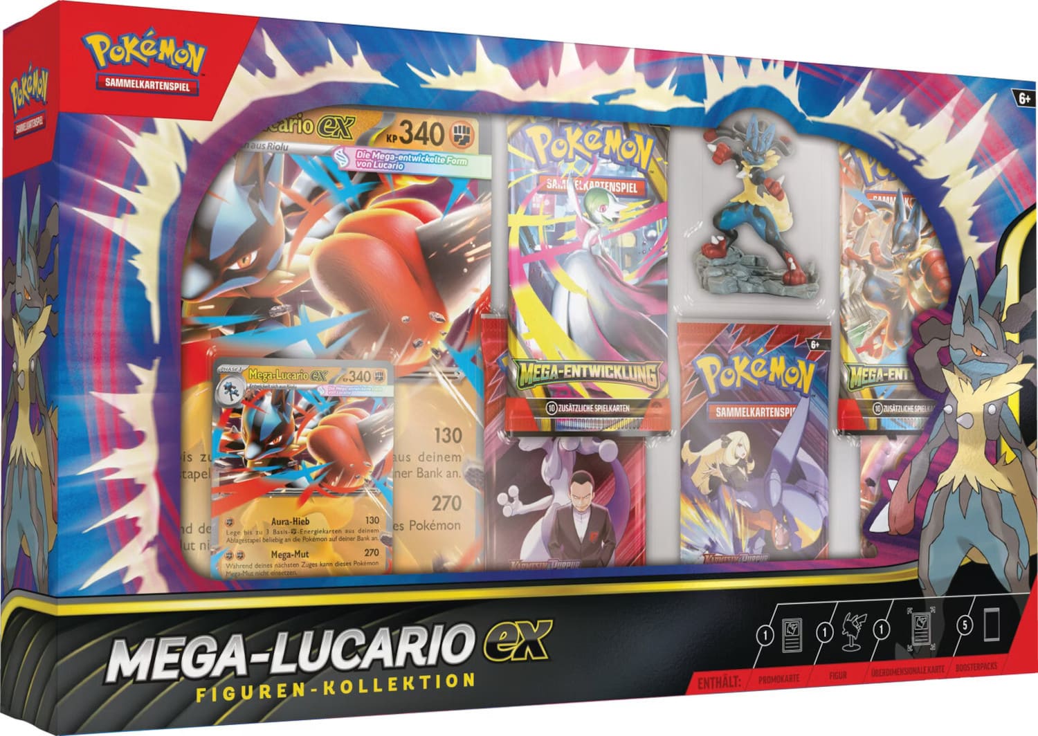 Pokémon CCG dt.: Mega-Lucario ex Figuren-Kollektion | PKM11700
